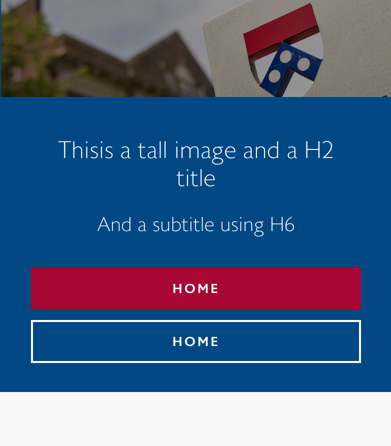 Web Guide: Hero Header - Marketing & Communications
